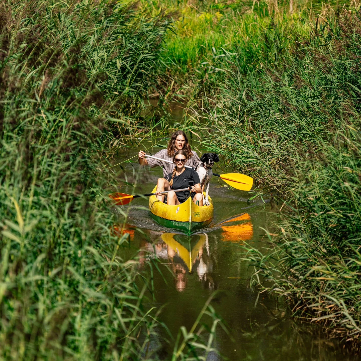 Canoeing on the Irbe River near Slītere National Park
